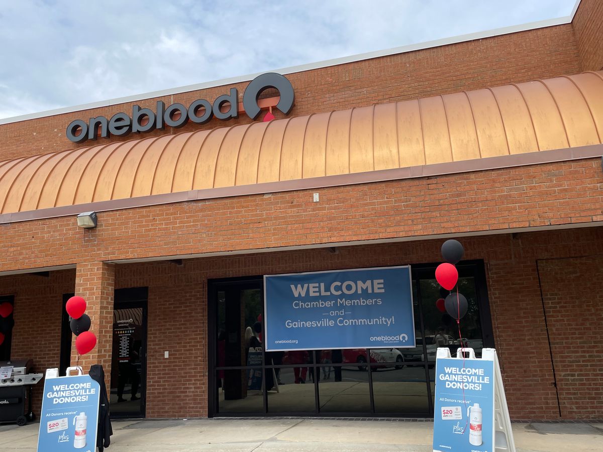 OneBlood Opens Gainesville Donor Center