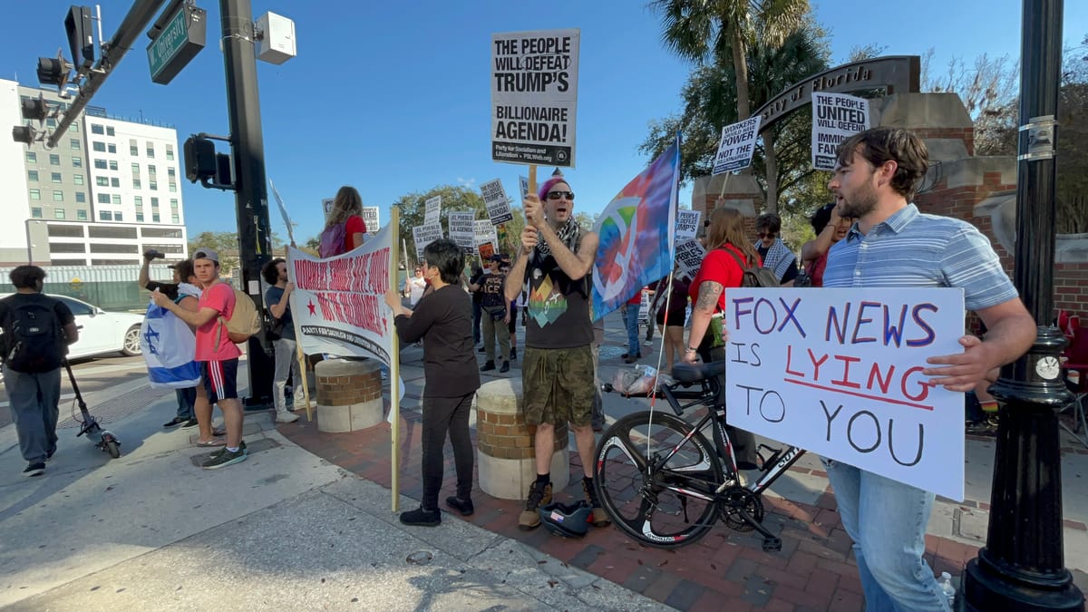 Counter-Protesters Clash with PSL Activists in Gainesville at Immigrant ...