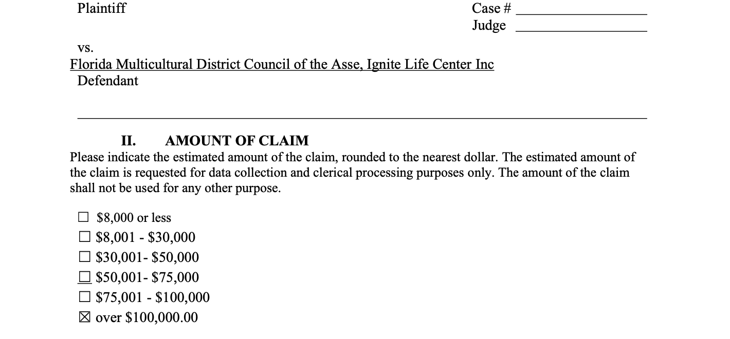 Ignite Life Center Church and FMD Sued for Over $100,000 in Civil Case ...